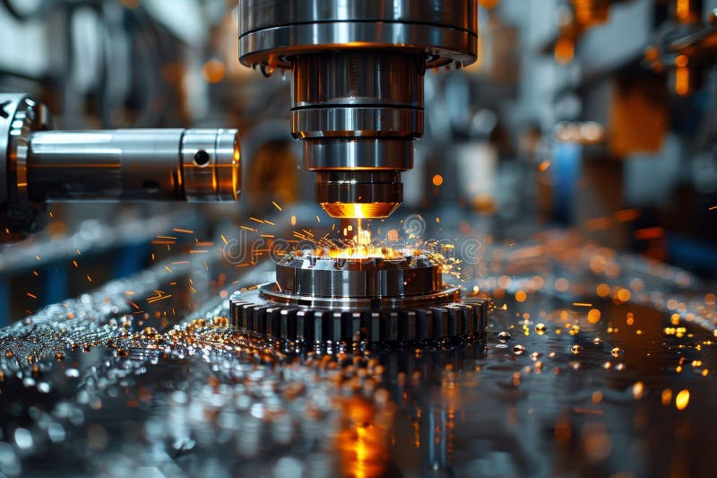 Close Up of a Metal Gear with Blurred Background an Insight into ...