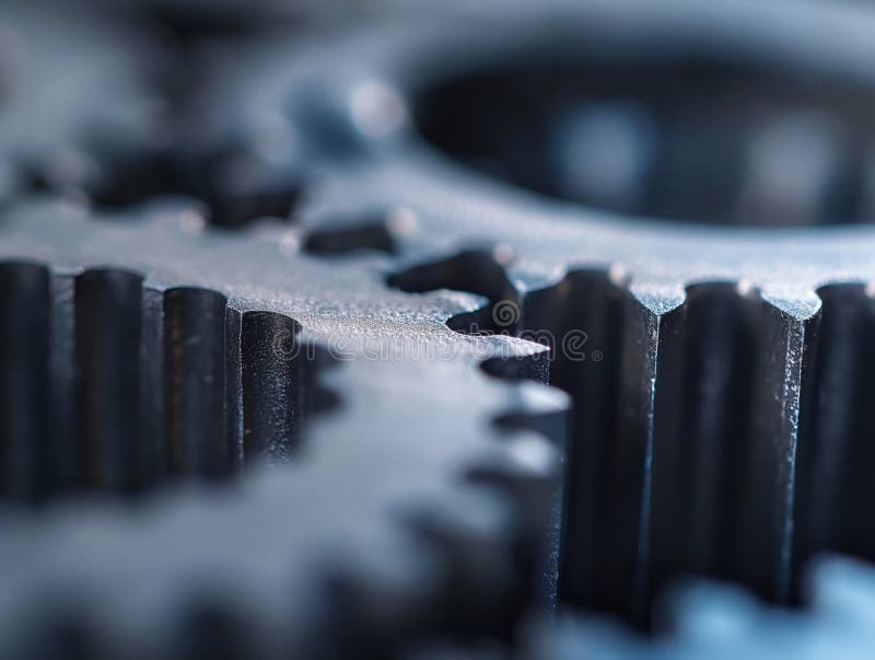 Close-up of Metal Gears stock photo. Image of interlocking - 315747780
