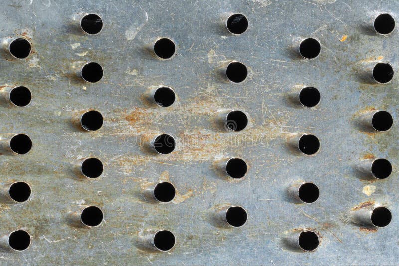 Close-up of Metal with Holes. Texture or Background Stock Photo - Image ...