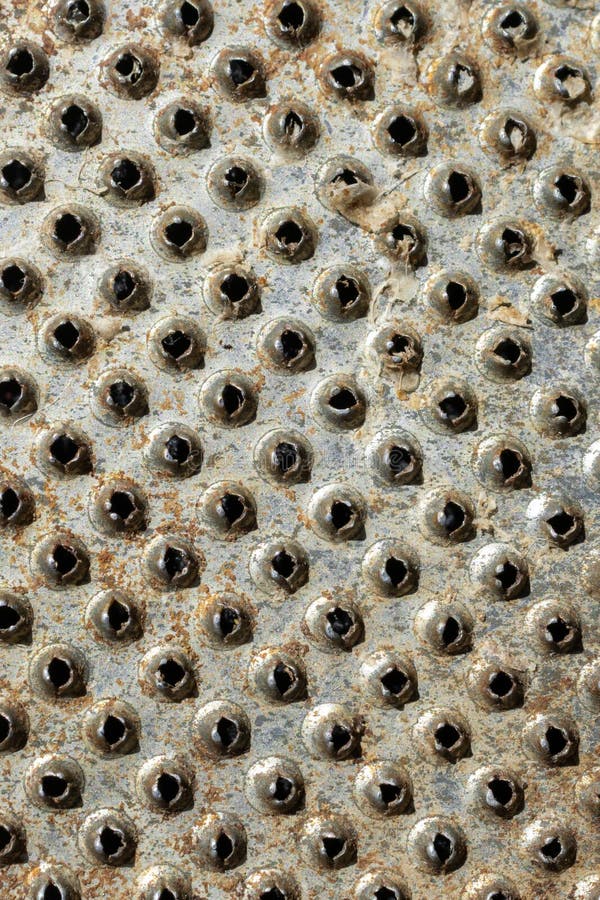 Close-up of Metal with Holes. Texture or Background Stock Photo - Image ...