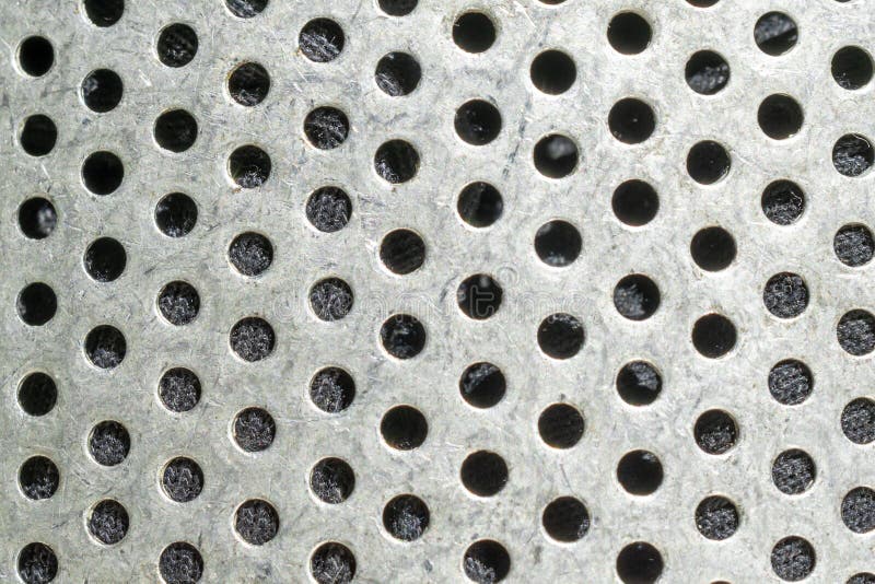 Close-up of Metal with Holes. Texture or Background Stock Photo - Image ...