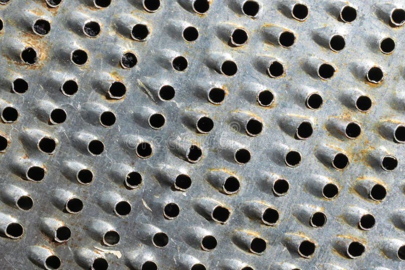 Close-up of Metal with Holes. Texture or Background Stock Photo - Image ...