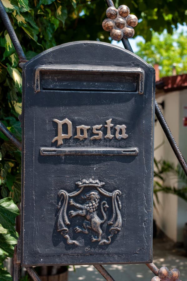 Close-up of a mailbox stock photo. Image of correspondence - 208847816