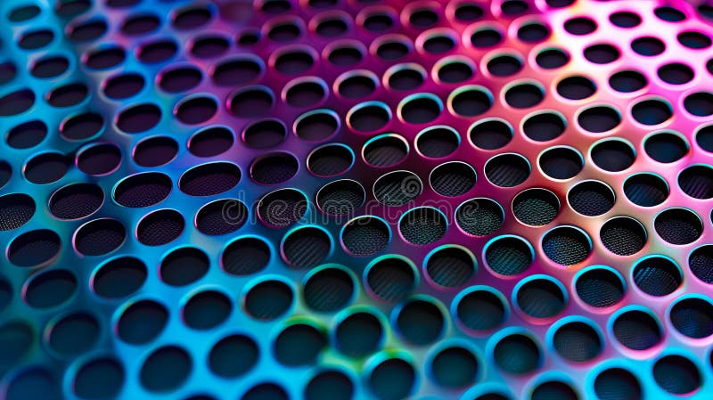 A Close Up of a Metal Mesh with Holes Stock Image - Image of metal ...