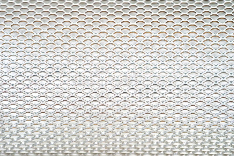 Close-up Metal Mesh Structure With Equal Intervals Of Holes Stock Image ...