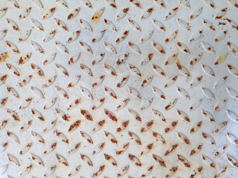 Close Up of Metal Plate To Prevent Slipping Stock Image - Image of ...