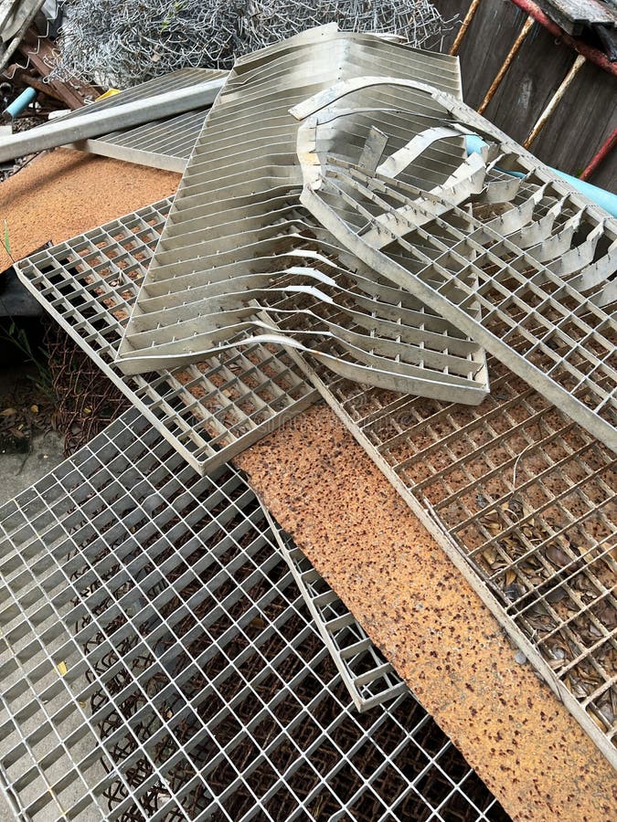 Metal Reinforcement in the Street Stock Image - Image of metal, texture ...