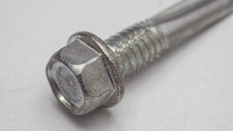 Close-up Metal Self-tapping for Fasteners Stock Image - Image of macro ...