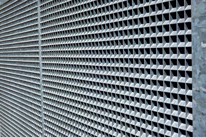 Close-up of the Metal Square Lattice Fence Stock Photo - Image of ...