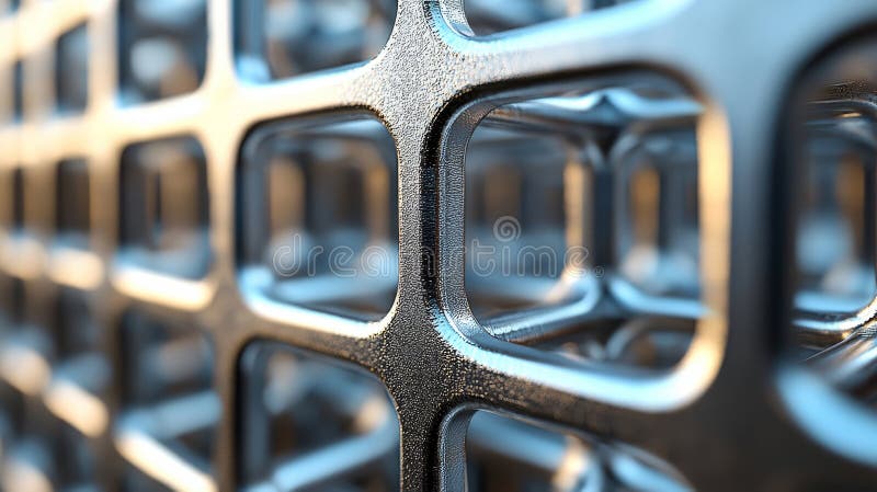Close Up of Metal Structuring with Intricate Patterns and Textures ...