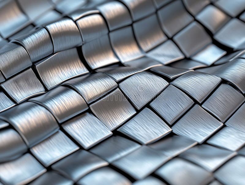 A Close Up of a Metal Surface with a Pattern on it Stock Image - Image ...