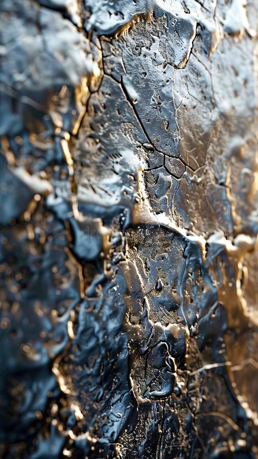 A Close Up of a Metal Surface with Rust Stock Photo - Image of crack ...
