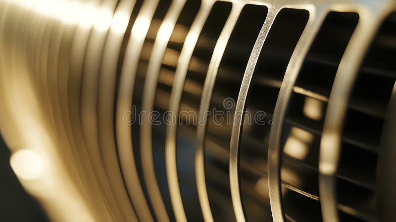 Close-up of a Metallic Grill Under Sunlight. Abstract Industrial and ...