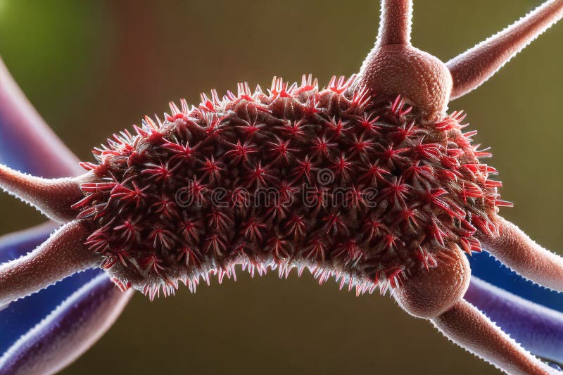 Close Up of a Micro Insect, a Kind of Parasite, Under Microscope ...