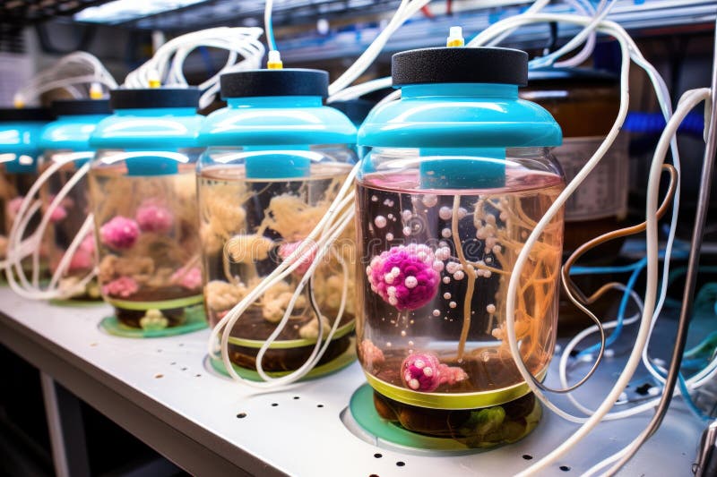 Close-up of Microbial Fuel Cells in a Laboratory Setting Stock Image ...