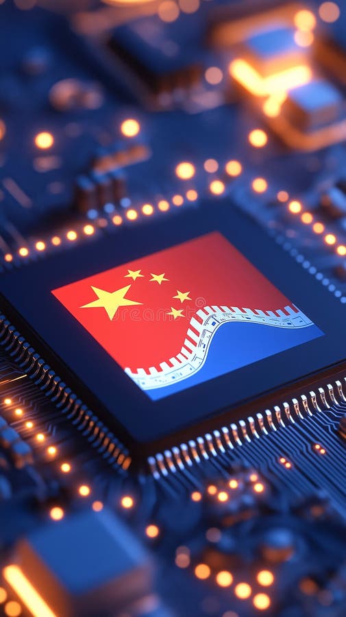 China Semiconductor Industry and Chip Technology Concept Stock Image ...