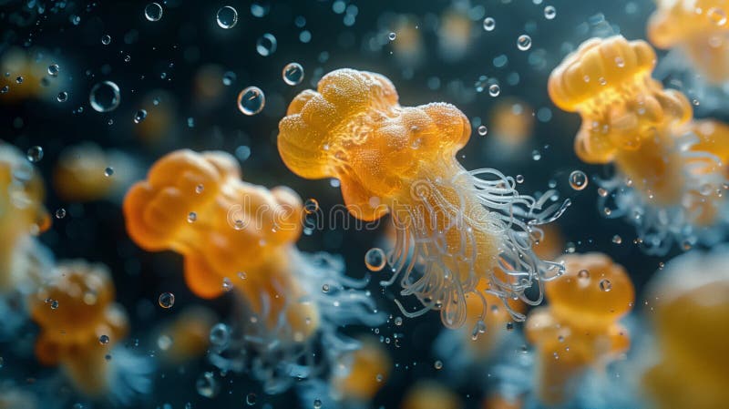 Microorganisms in Fermentation Process Stock Image - Image of life ...