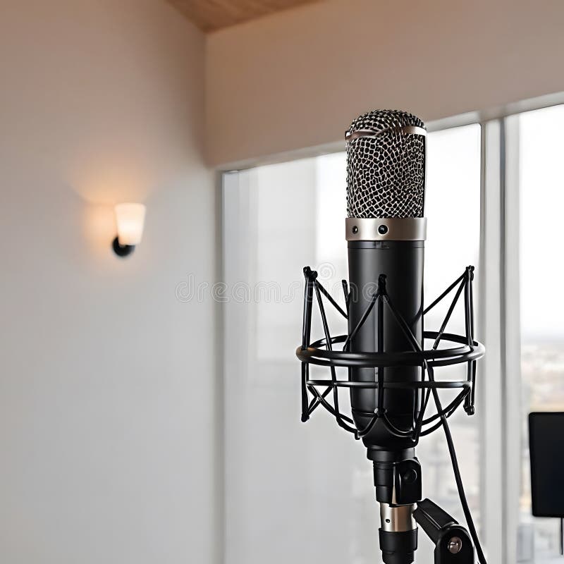 Close-up of a Microphone Designed for Singing and Recording, Capturing ...