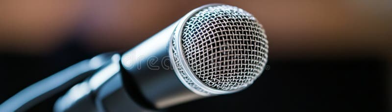 Close-up Microphone Grid Detail, Black Background, Audio Concept ...