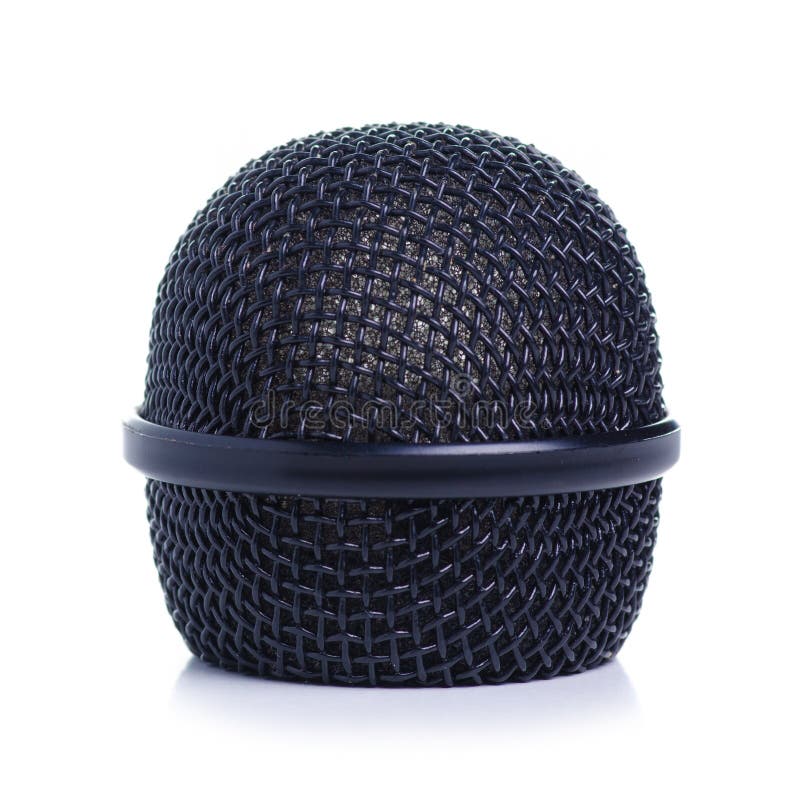 Close up microphone head stock image. Image of media - 177121625
