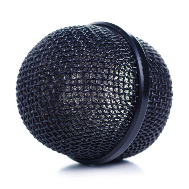 Close up microphone head stock photo. Image of classic - 177121854
