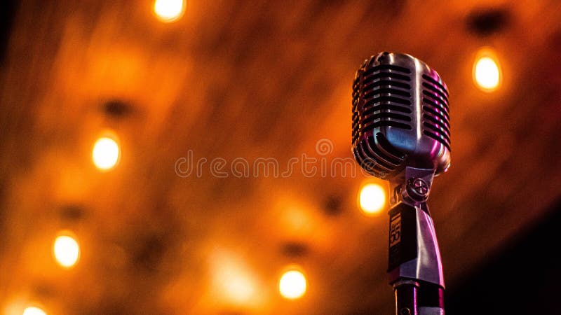 Close-up of a Microphone on the Stage at the Event Editorial Image ...