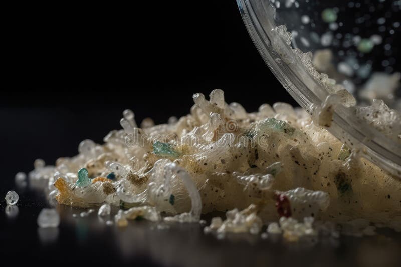 Close-up of Microplastic, with Its Smooth Texture and Round Edges ...
