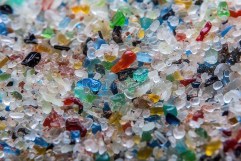 Close-up of Microplastic, with Visible Details of Its Surface Stock ...