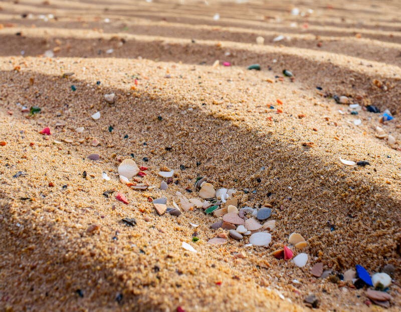 Close-Up of Microplastics on Sand Stock Image - Image of contamination ...