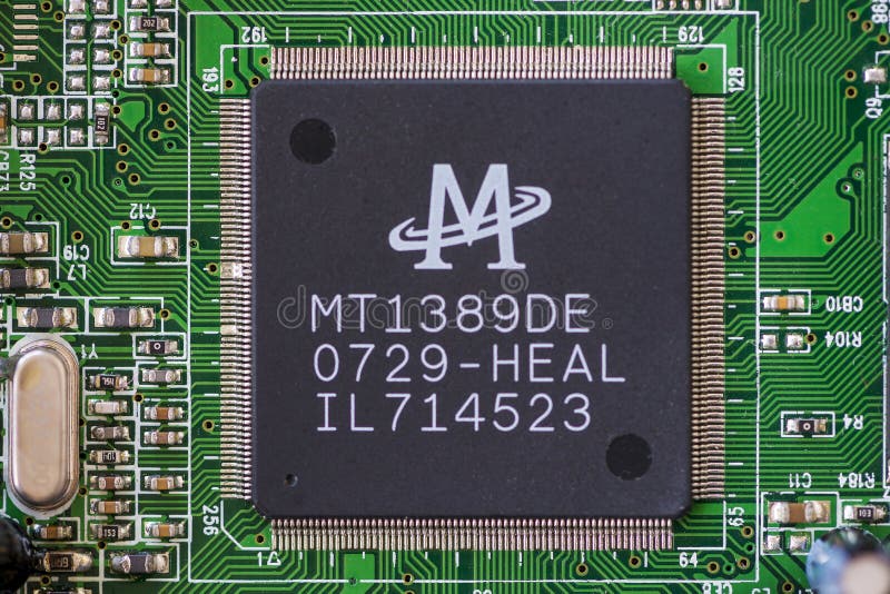 Close-up of a Microprocessor Editorial Image - Image of technology ...