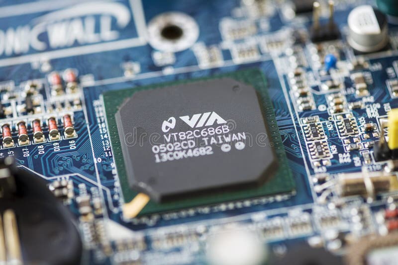 Close-up of a Microprocessor Editorial Stock Image - Image of ...