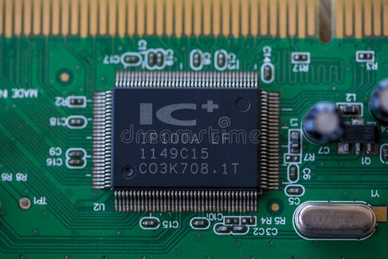 Close-up of a Microprocessor Editorial Photo - Image of layout ...