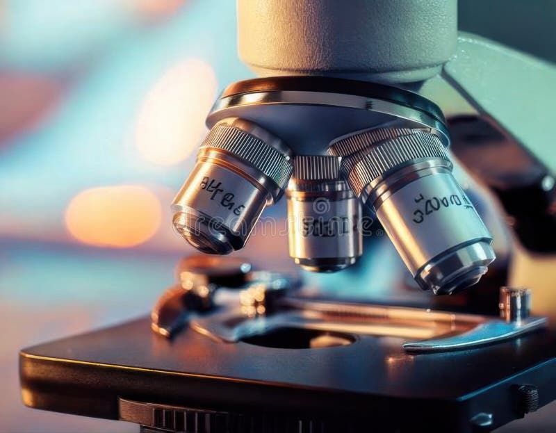 Close Up of a Microscope stock illustration. Illustration of detail ...