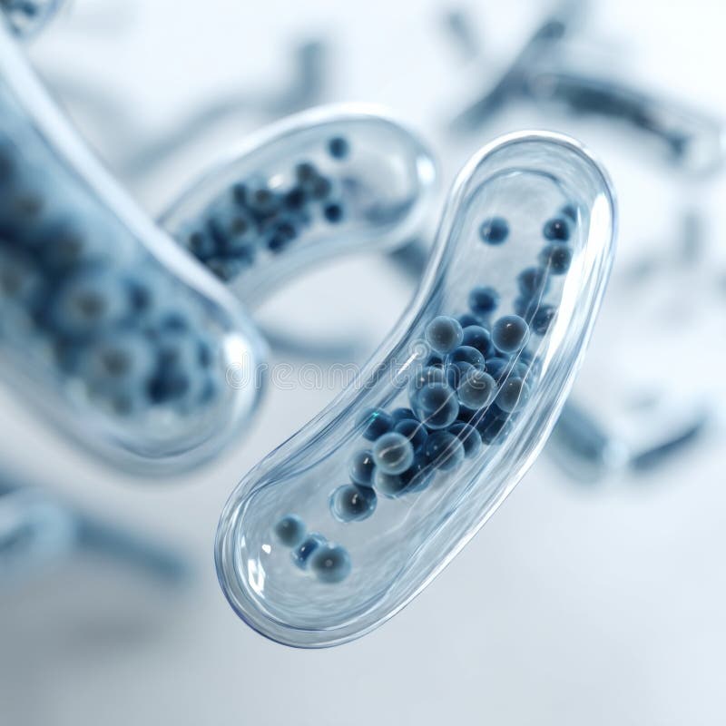 Close Up Study Genetic Structures Microscopic Biological Laboratory ...