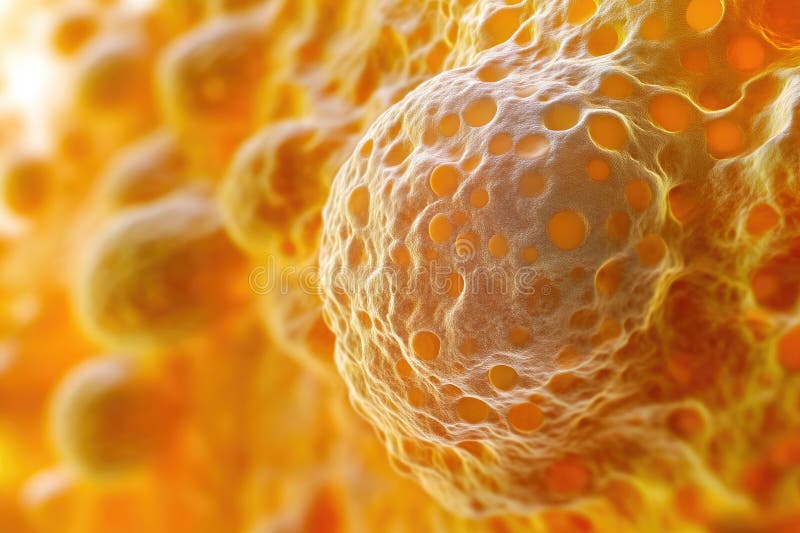 Close-Up Microscopic View of Human Fat Cells. Stock Illustration ... Close-Up Microscopic View of Human Fat Cells. Stock Illustration ...