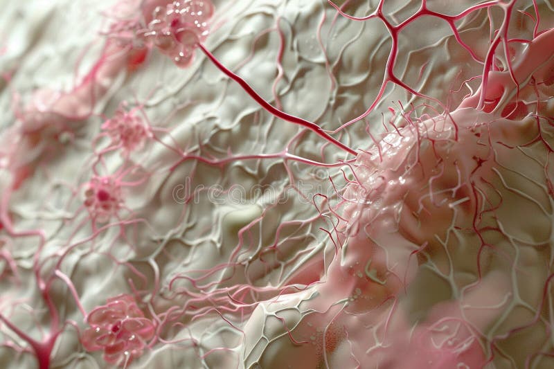 Microscopic View of a Cell stock illustration. Illustration of body ...