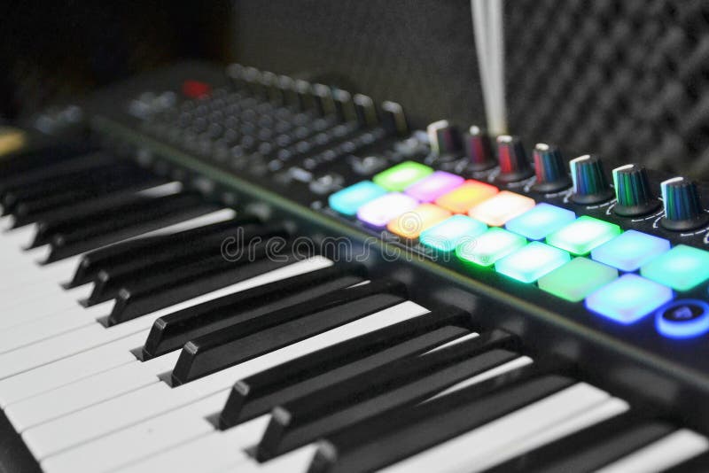 Midi Controller - DJ 5 stock photo. Image of spin, glowing - 1745034