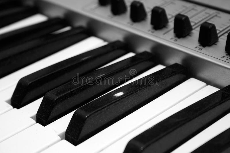 Close up MIDI Controller stock image. Image of musical - 84368905