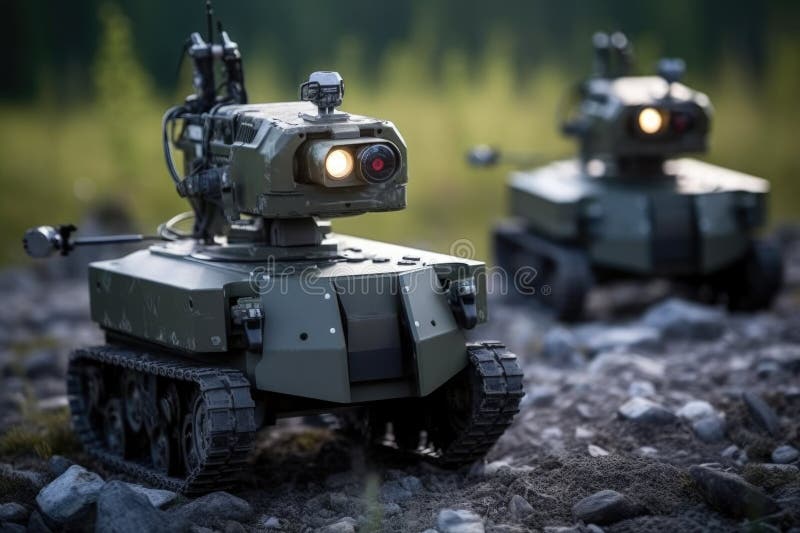 Close Up of Military Robots High Tech Sensors Stock Photo - Image of ...