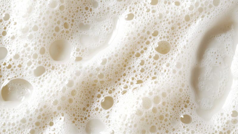 Close Up of Milk Foam Texture Bubbles Stock Illustration - Illustration ...