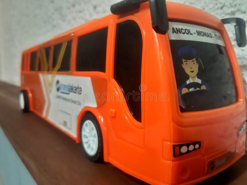Close-up Mini Bus Toy for Indoor Display Editorial Photography - Image ...