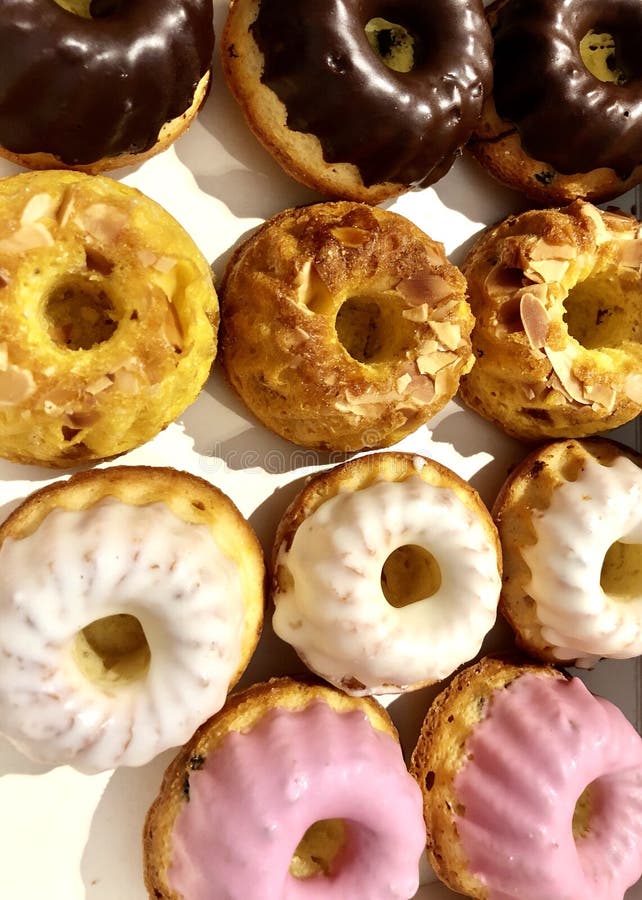 Mini cakes with topping stock image. Image of bakery - 111154283