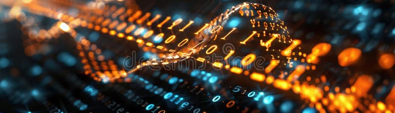 Closeup Minimal Style of Macro Image of a DNA Data Storage Process in ...