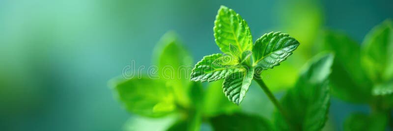 Close Up Mint Leaves, Sterile Lab Background, Plant Study, Research ...