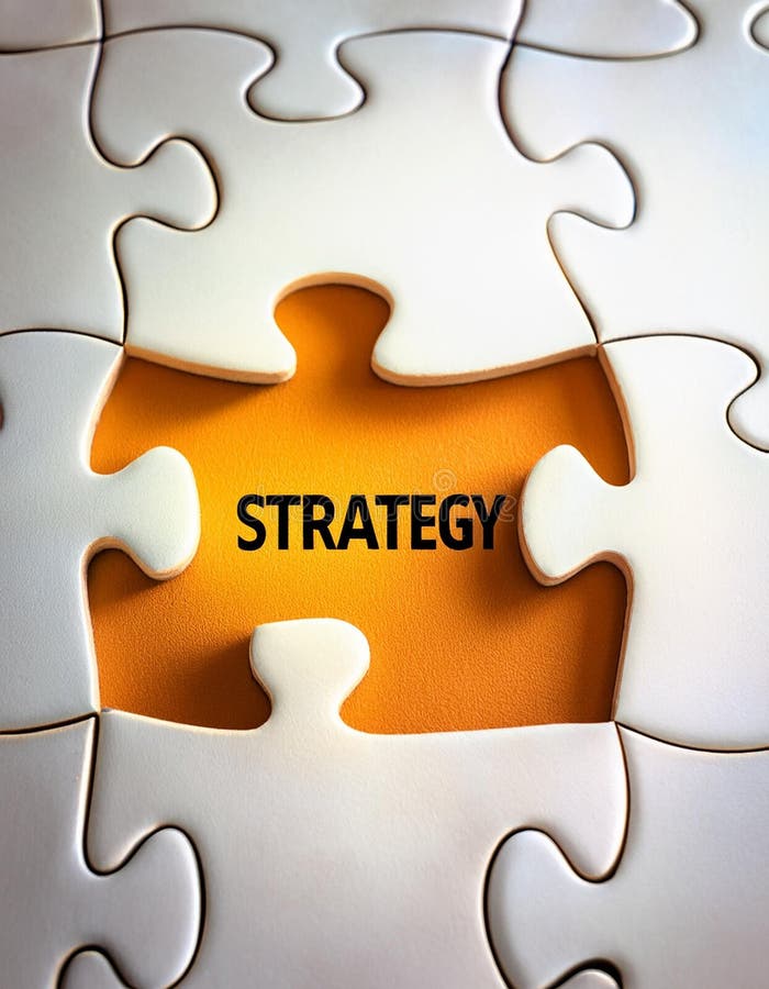 Close-up Missing Puzzle Piece Highlighting Idea Strategy Teamwork ...