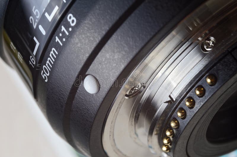 Close Up of a 50 Mm Lens Close Up Stock Image - Image of focus, lens ...