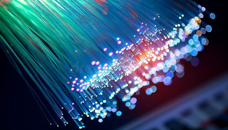 Close-up of Mobile and Computer Parts Fiber Optic Connectors Stock ...