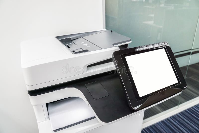 Mock Up Touch Screen of Multi Function Printer in Office for Pr Stock ...