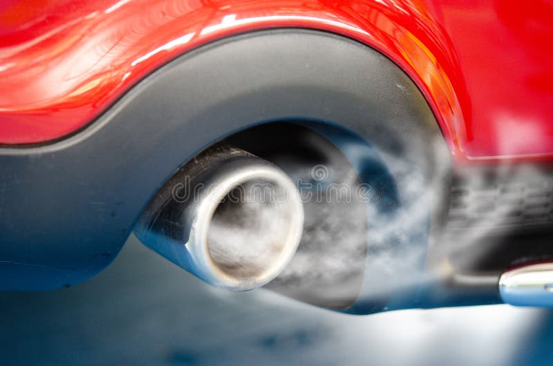 Car Exhaust Pipe. Exhaust Pipe of a Luxury Car. Details of Stylish Car ...