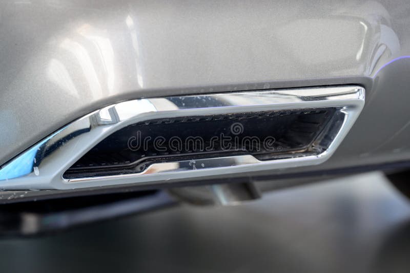 Close-up of a Modern Car Exhaust Pipe Stock Photo - Image of rear, tail ...